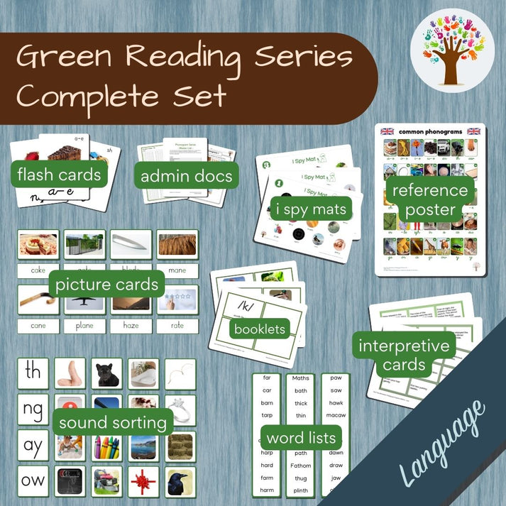 Montessori Green Reading Series – One Tree Montessori Pedagogical Systems